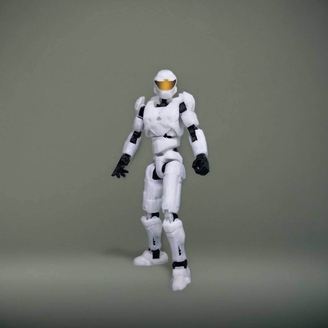 Halo Master Chief Dummy 13 Figura super posable con Base y Accesorios ...